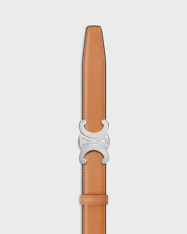Celine Triumphal Brand Belt Buckles And Reversible Leather Belts