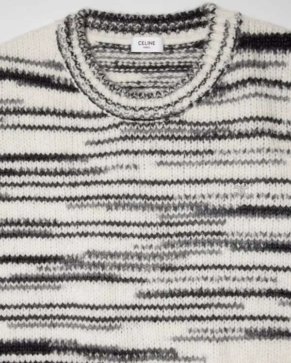 Celine Crewneck Sweater In Brushed Alpaca Mohair