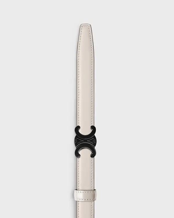 Celine Triomphe Buckle And Taurillon Reversible Belt