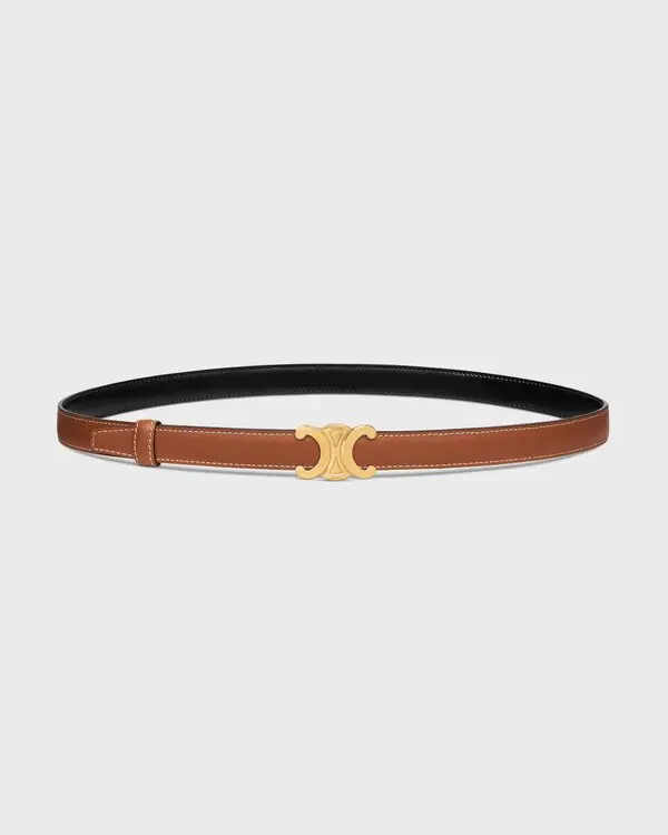 Celine Triomphe Buckle And Reversible Belt