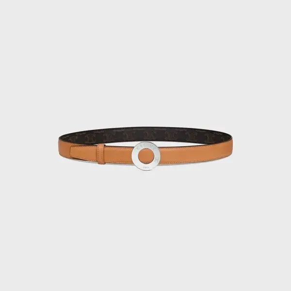 Celine Round Toggle Fasteners And Double-sided Belt