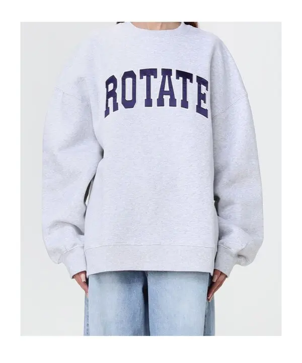 ROTATE BY BIRGER CHRISTENSEN Embossed Logo Sweatshirt - Gray