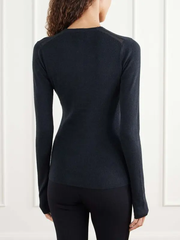 SKIMS Ribbed-knit Henley Top
