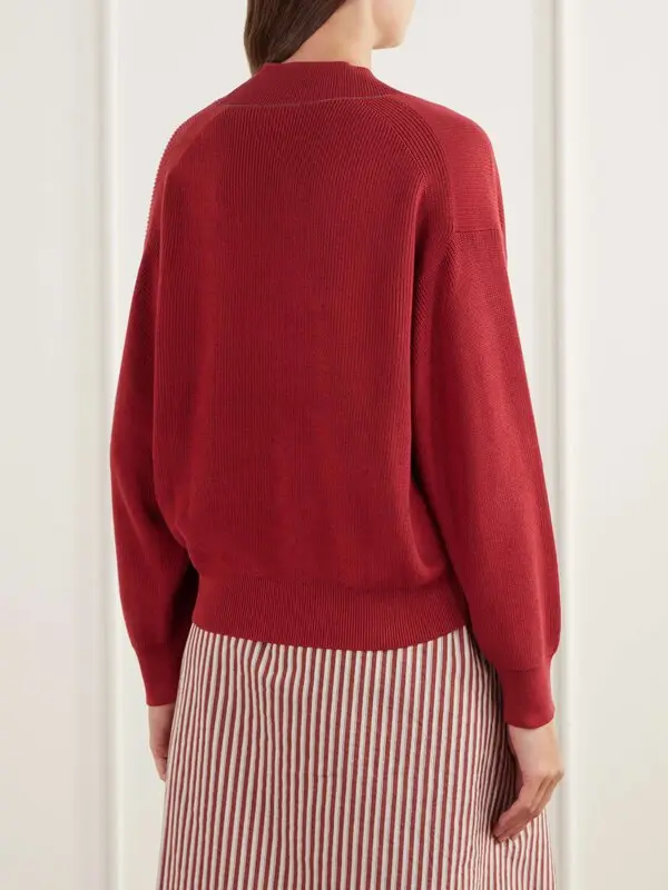 Brunello Cucinelli Ribbed Cotton Sweater