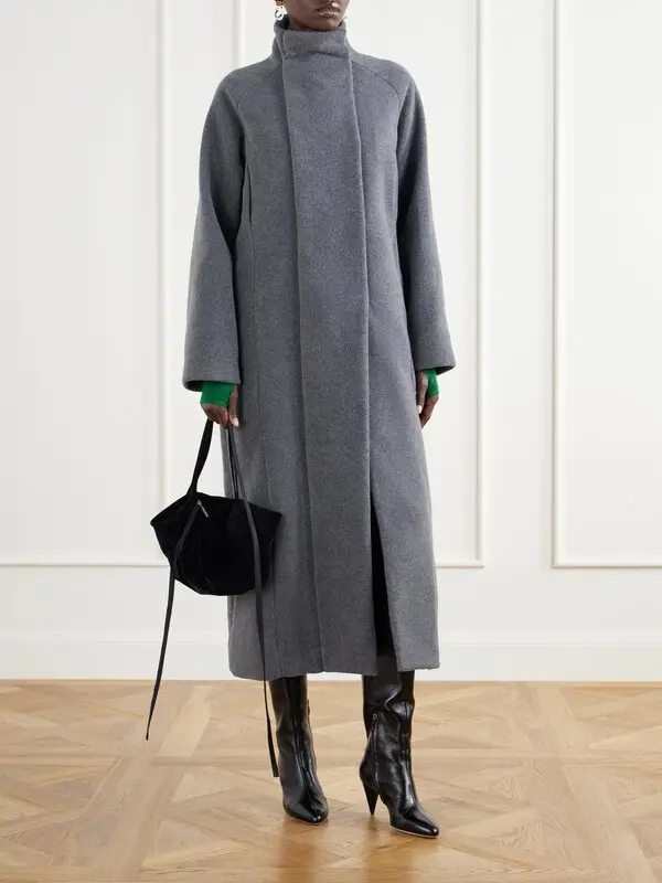 COLLEEN ALLEN High-collar Fleece Coat
