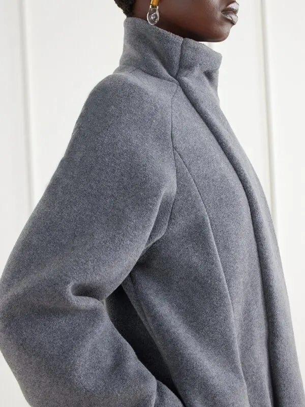 COLLEEN ALLEN High-collar Fleece Coat