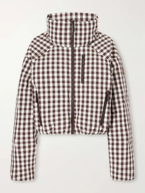 Cordova Cortina Checked Shell Down Ski Jacket - Brown