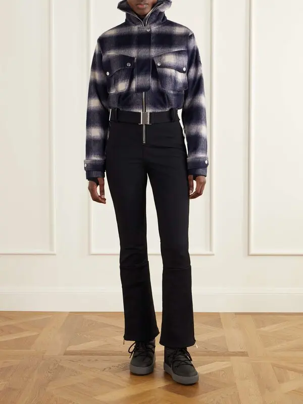 Cordova Telluride Belted Checked Wool-blend Ski Suit