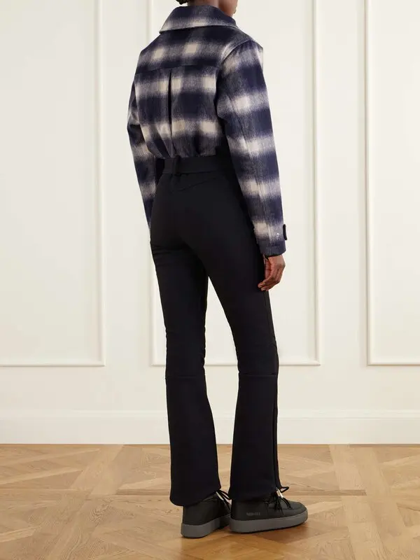 Cordova Telluride Belted Checked Wool-blend Ski Suit