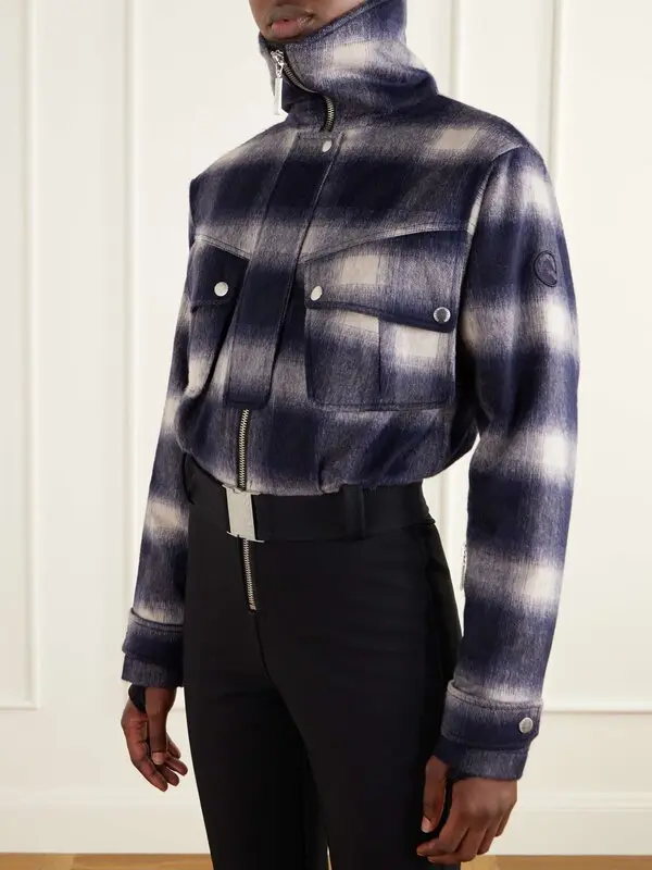 Cordova Telluride Belted Checked Wool-blend Ski Suit
