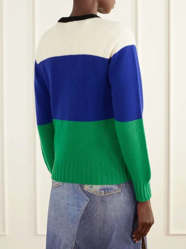 JW Anderson Color-block Intarsia-knit Wool Sweater