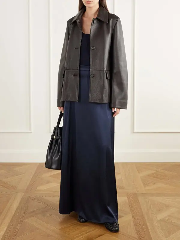 TWP Silk-satin Maxi Skirt