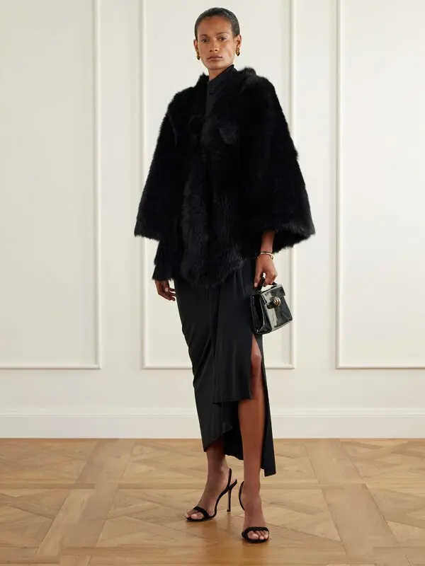 Nour Hammour Olympe Shearling Scarf