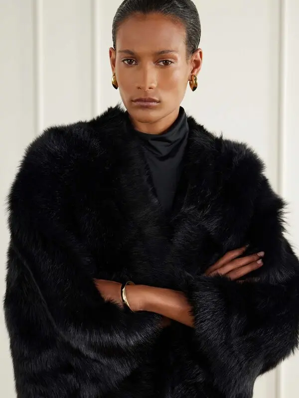 Nour Hammour Olympe Shearling Scarf