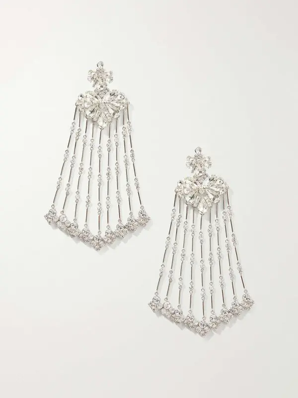 Rabanne Embellished -tone Earrings - Silver