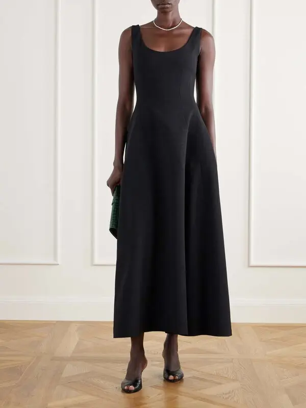 FFORME Alodia Paneled Crepe Maxi Dress