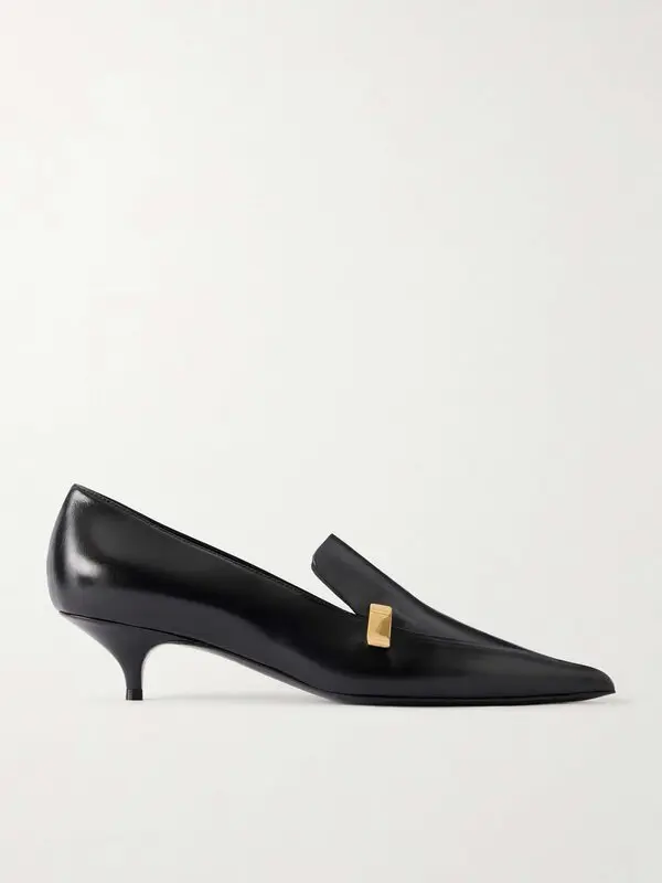 Proenza Schouler Slash 40 Embellished Leather Pumps