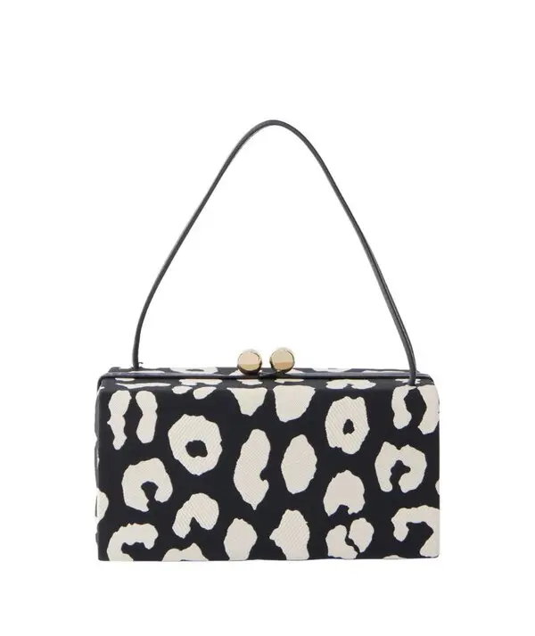 Carolina Herrera Mimi Leoapard-patterned Mini Jacquard Top Handle Bag - Animal Print