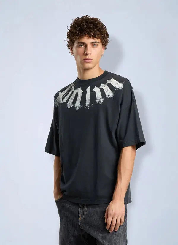 Palm Angels Big Neck Logo Loose Tee