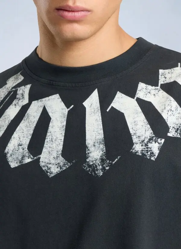 Palm Angels Big Neck Logo Loose Tee