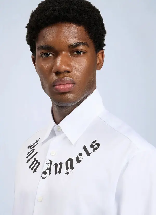 Palm Angels Neck Logo Shirt