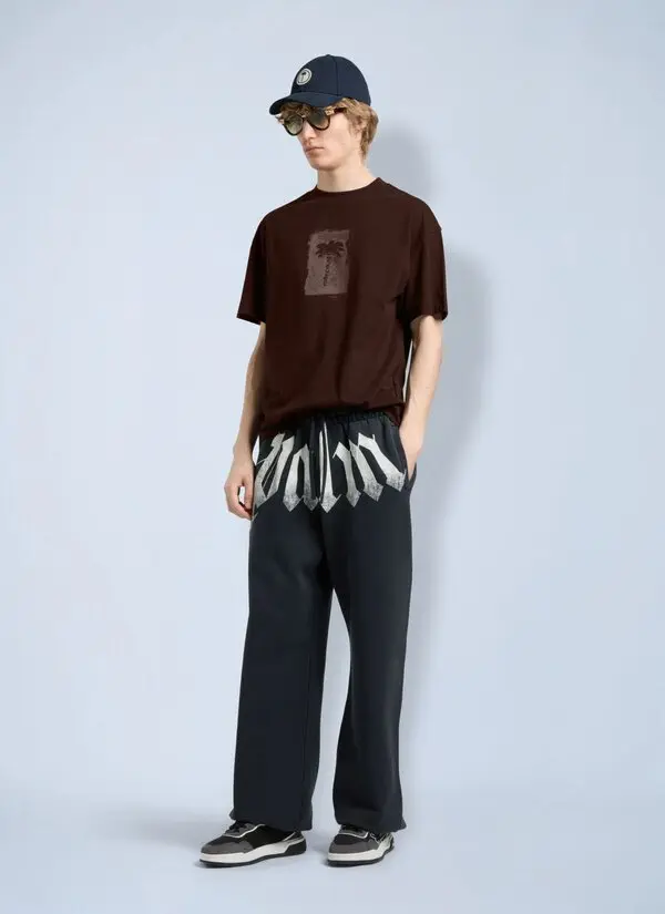 Palm Angels Brushed Palm Tree Regular Tee