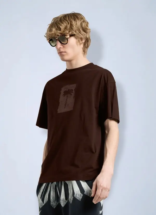 Palm Angels Brushed Palm Tree Regular Tee