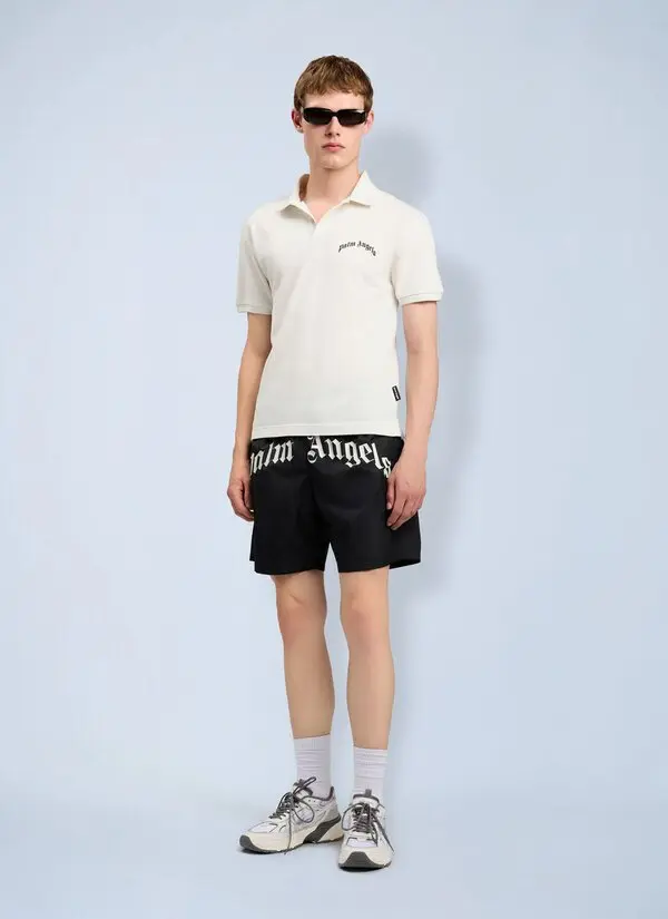 Palm Angels Curved Logo Classic Swimshort