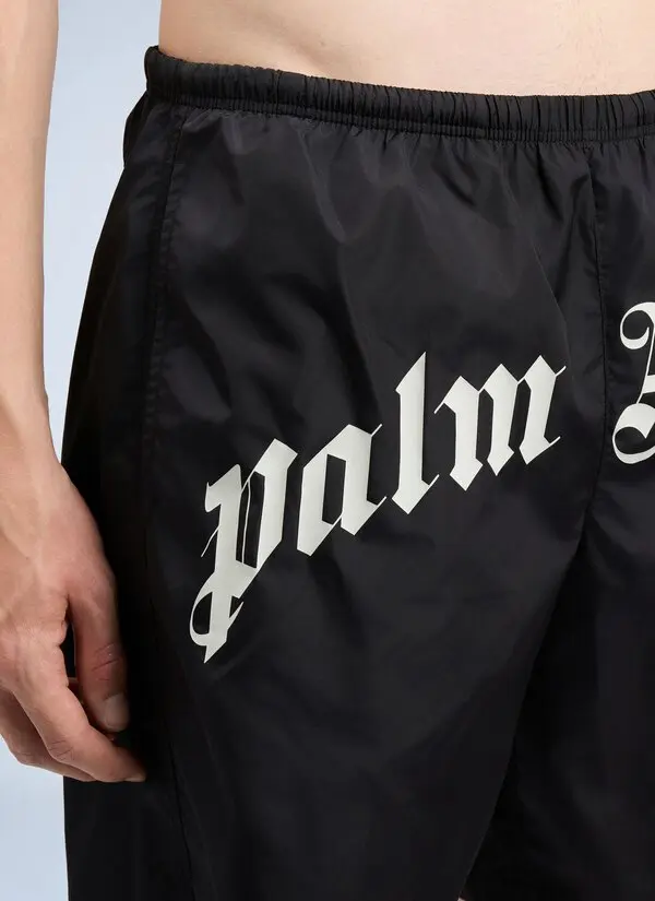 Palm Angels Curved Logo Classic Swimshort