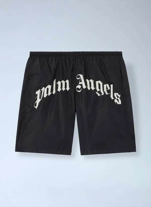 Palm Angels Curved Logo Classic Swimshort
