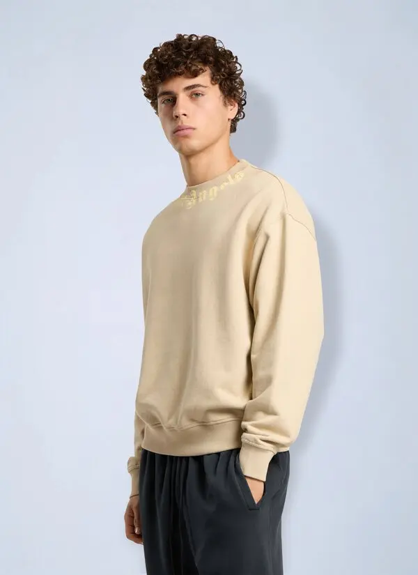 Palm Angels Neck Logo Regular Crew