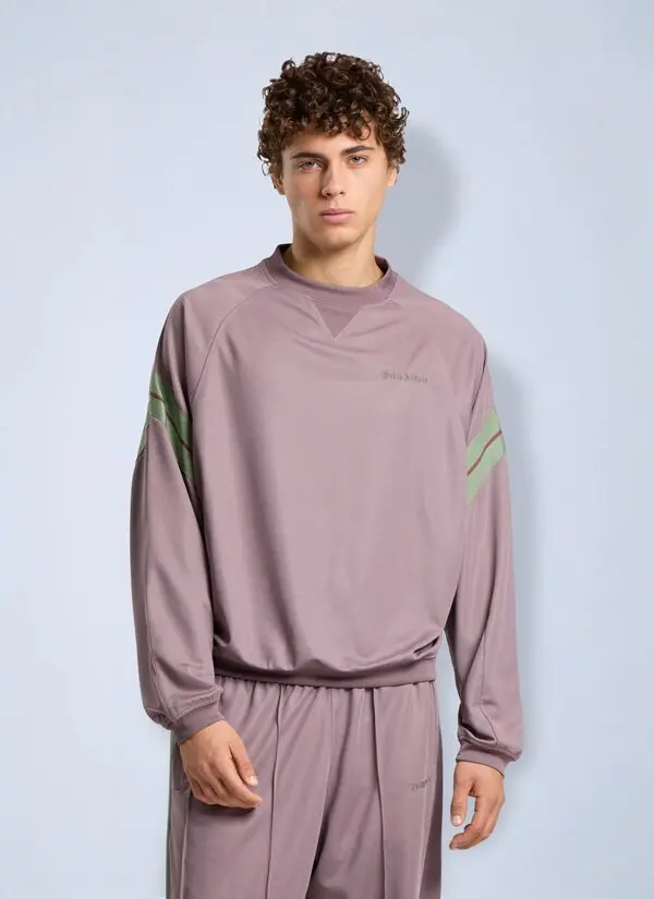 Palm Angels Urban Logo Track Crewneck - Purple