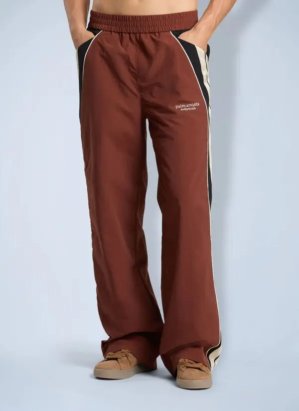 Palm Angels Hollywood Nylon Pants - Brown