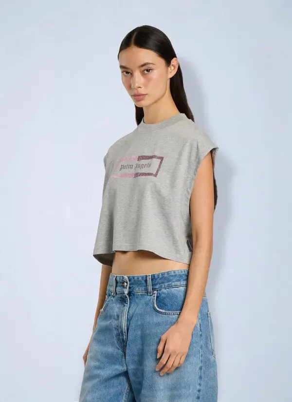 Palm Angels Stud Box Logo Tank Top