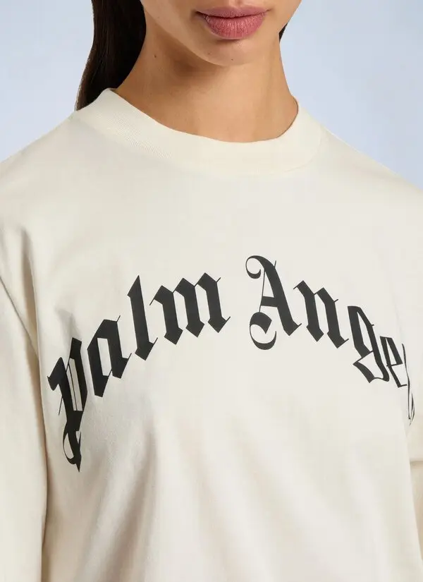 Palm Angels Curved Logo Boxy T-shirt