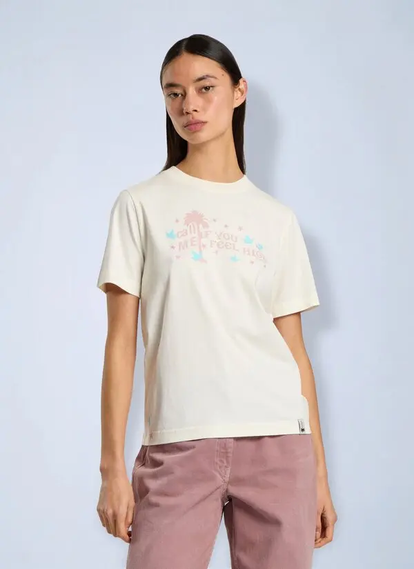 Palm Angels Feel High Regular T-shirt - White