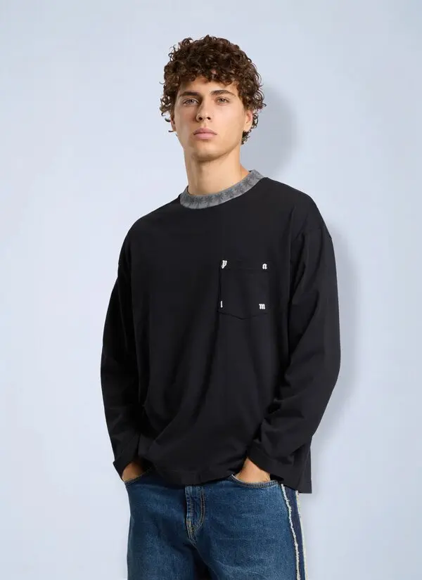 Palm Angels Palm Rib Regular Tee L/s