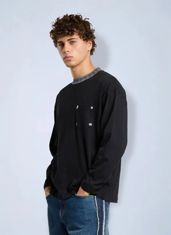 Palm Angels Palm Rib Regular Tee L/s