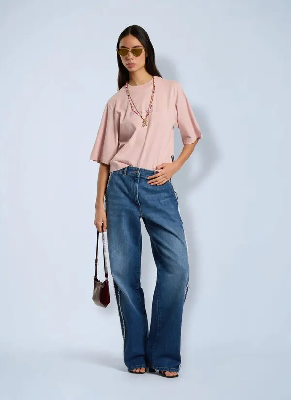 Palm Angels Rhinestone Boxy Tee