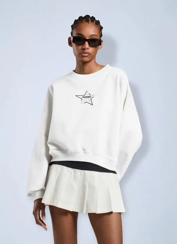 Palm Angels Icon Palm Loose Crop Crew