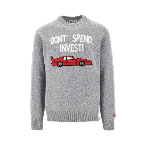 MC2 SAINT BARTH Latin Lover 'heron' Weater - Grey