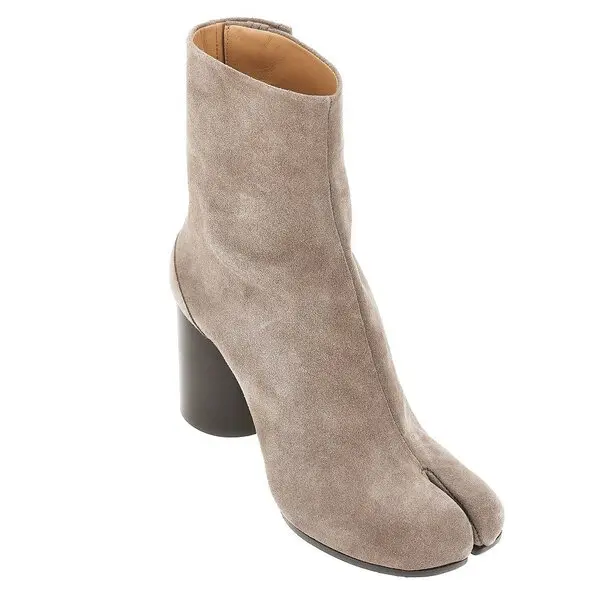 MAISON MARGIELA Suede Leather 'tabi' Ankle Boots
