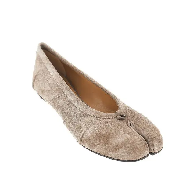 MAISON MARGIELA Suede Leather Tabi Ballerinas
