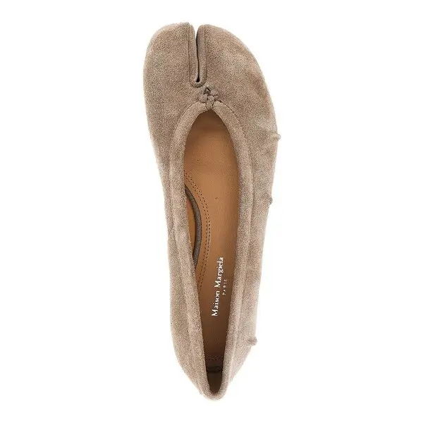 MAISON MARGIELA Suede Leather Tabi Ballerinas