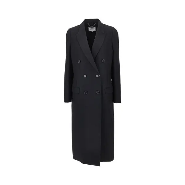 MAISON MARGIELA Stockman Shoulder' Long Wool Coat