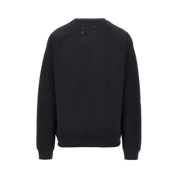 MAISON MARGIELA Logo Print Overized Crewneck Weathirt