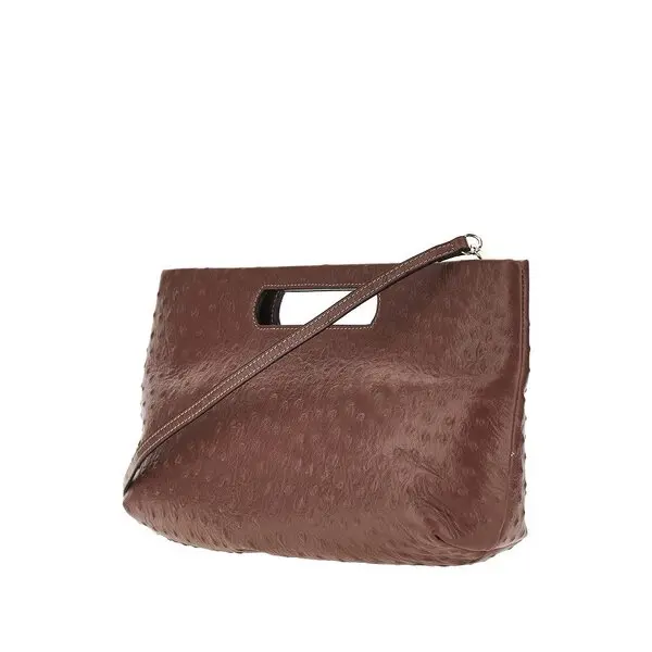 IOEF Ostrich-print Leather 'dalia' Bag