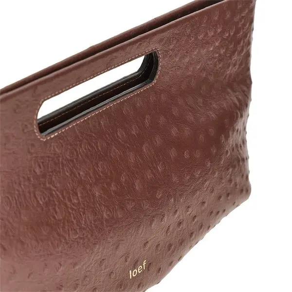 IOEF Ostrich-print Leather 'dalia' Bag