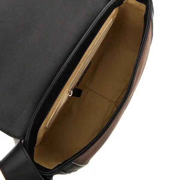 IOEF Nubuck Leather 'arc' Crossbody Bag