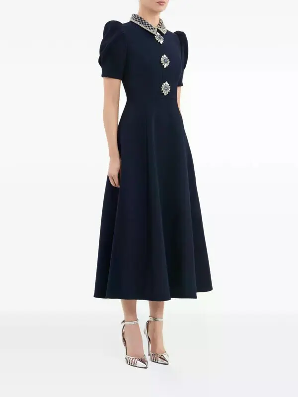 Rebecca Vallance Crown Jewel Short-sleeve Midi Dress